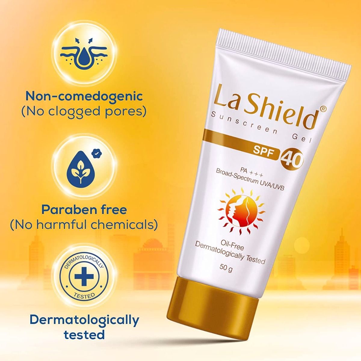 La Shield SPF 40 PA+++ Sunscreen Gel, 50 gm Price, Uses, Side Effects ...