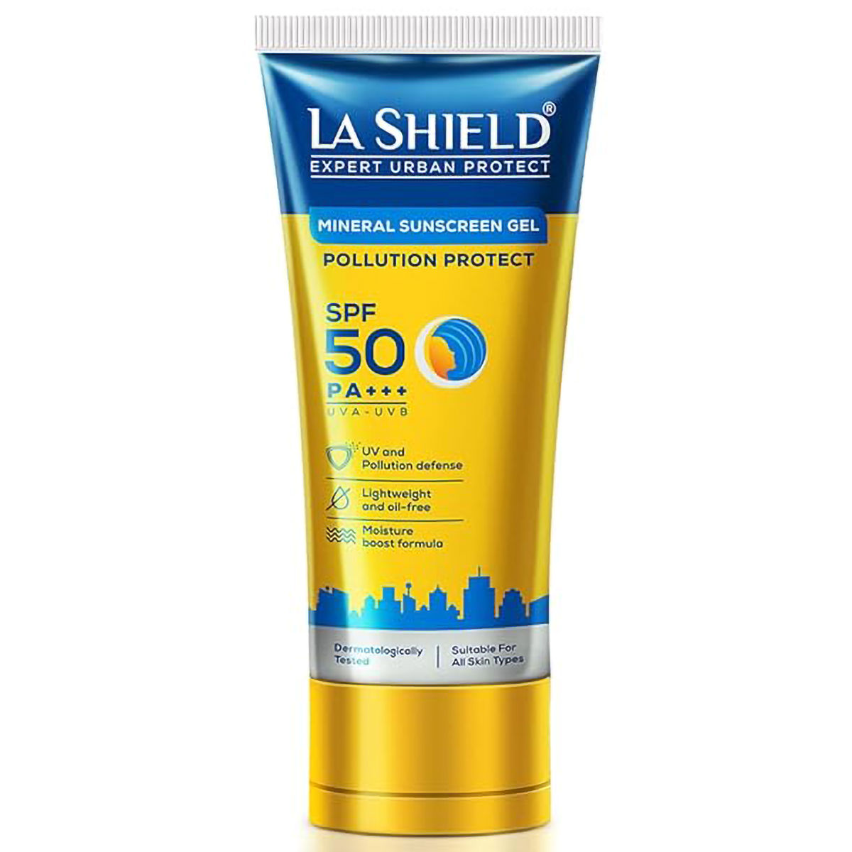 Buy La Shield Urban Protect SPF 50 Sunscreen Gel 50 gm | 19 Minutes ...