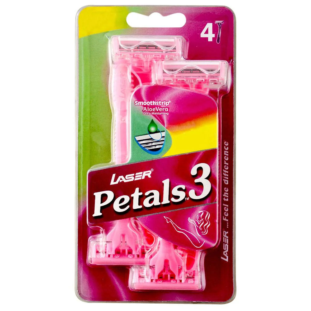 Buy Laser Petals 3 Women Razor, 4 Count | 19 Minutes Delivery | Apollo ...