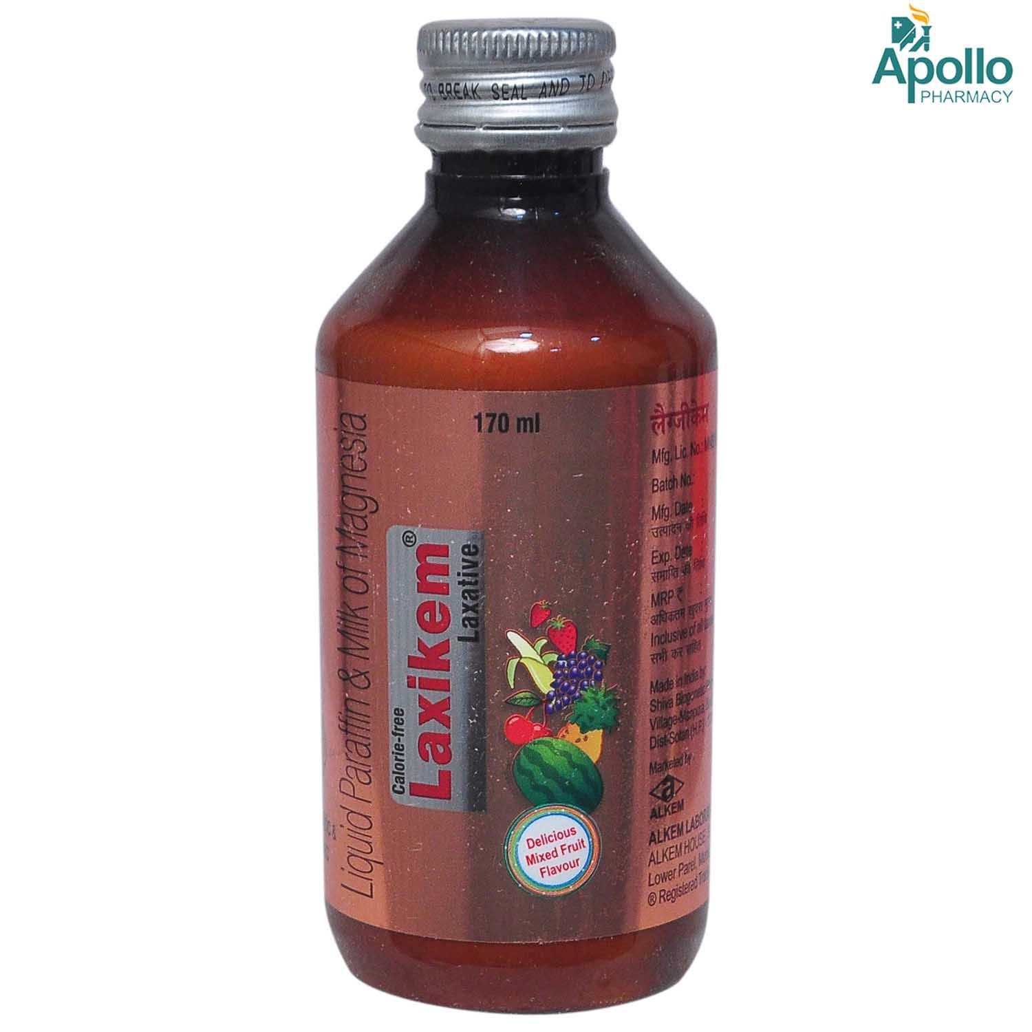 Laxikem Mixed Fruit Syrup 170 ml Price, Uses, Side Effects, Composition ...
