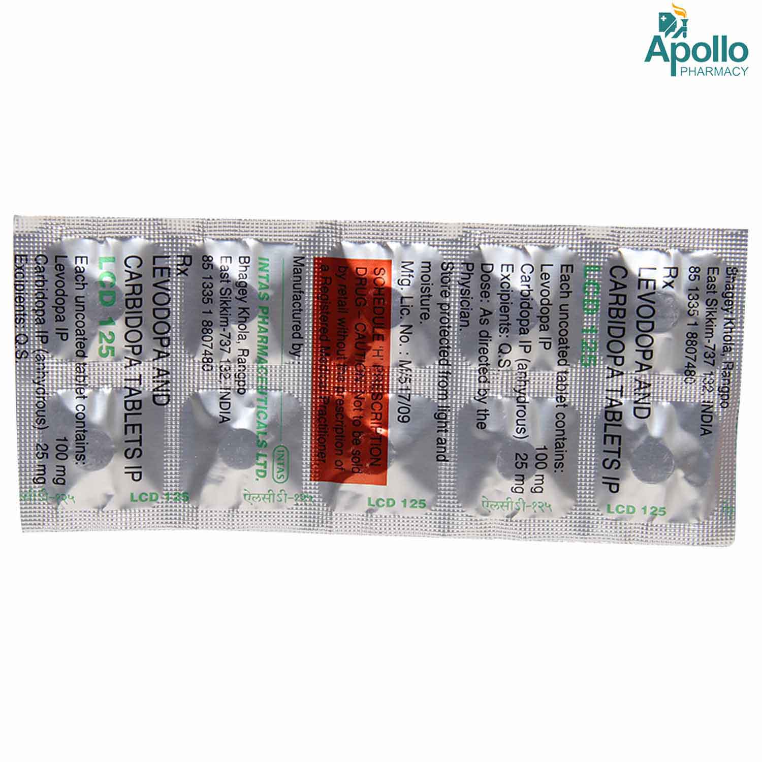 LCD 125 Tablet | Uses, Side Effects, Price | Apollo Pharmacy