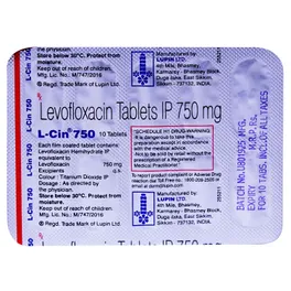 L-Cin 750 mg Tablet | Uses, Side Effects, Price | Apollo Pharmacy