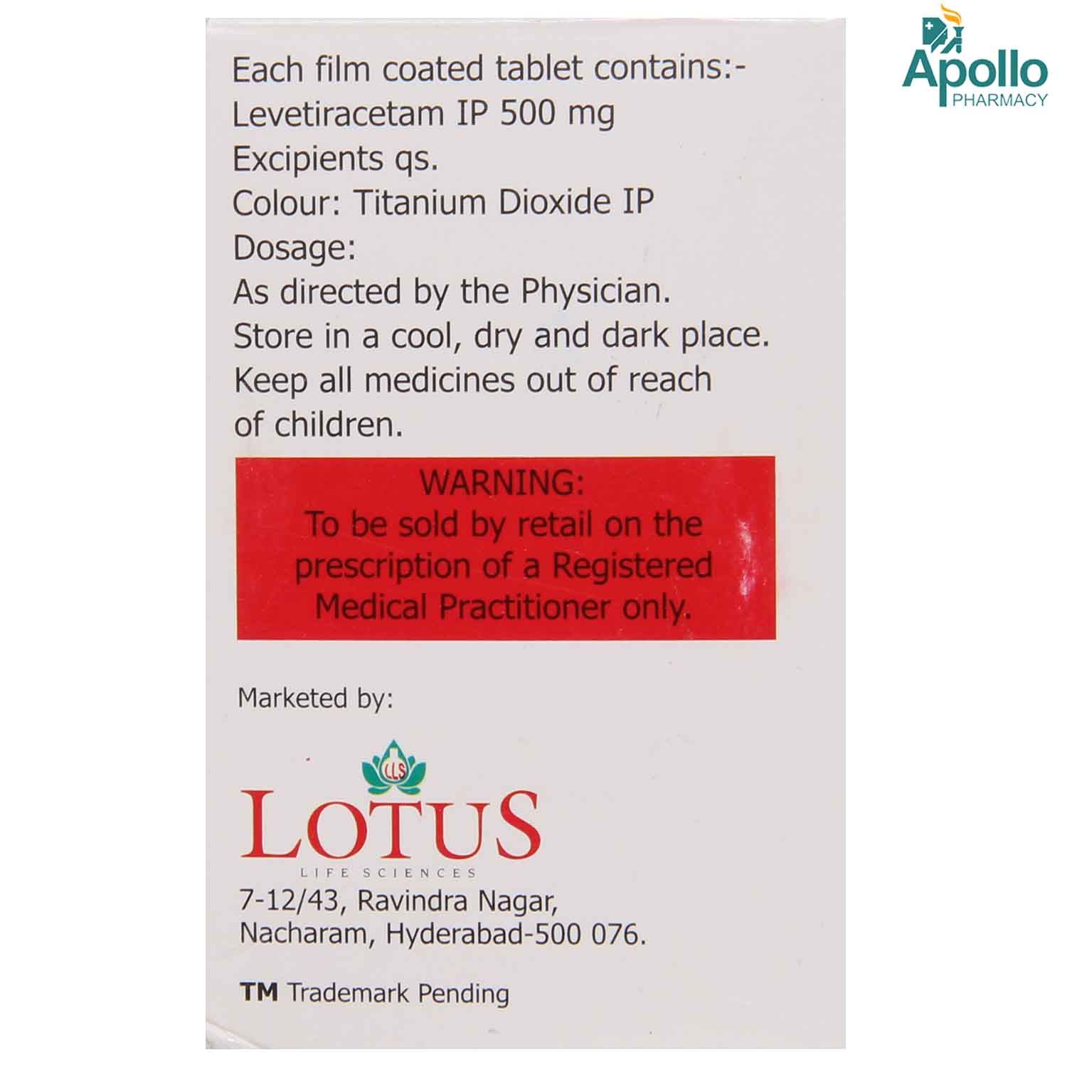 Lctam 500 Tablet 10's Price, Uses, Side Effects, Composition - Apollo ...