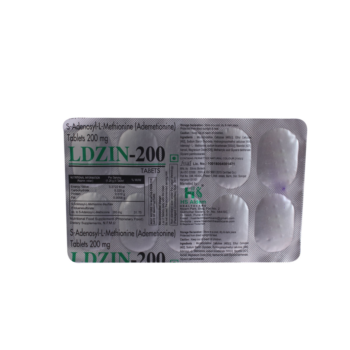 Ldzin-200mg Tablet 10's Price, Uses, Side Effects, Composition - Apollo ...