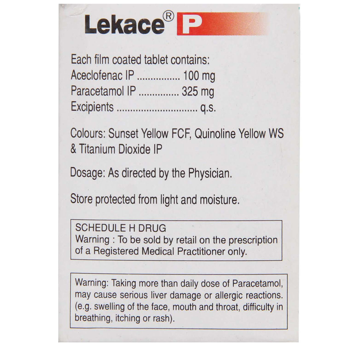 Lekace P Tablet 10's Price, Uses, Side Effects, Composition - Apollo ...