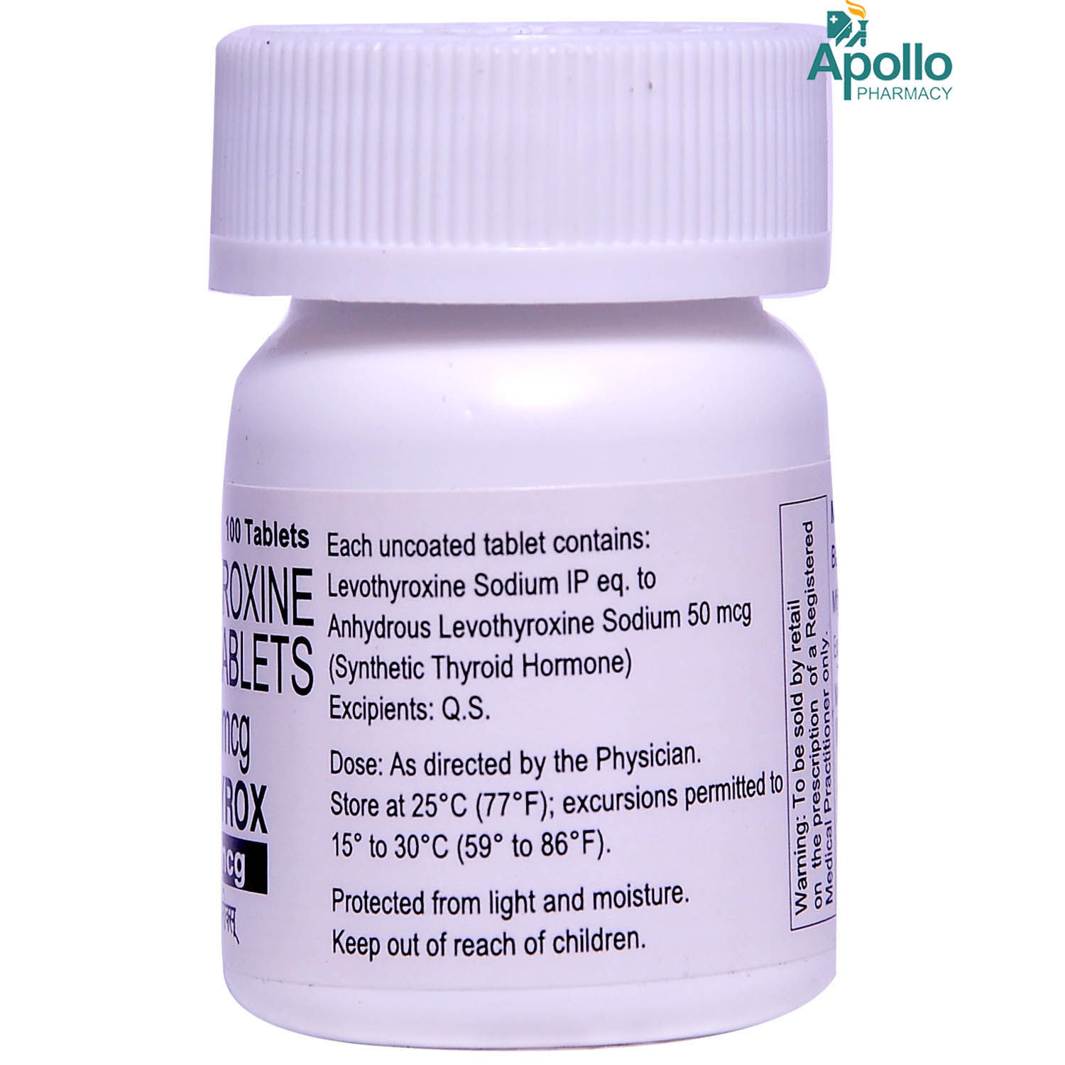 Lethyrox 50 mcg Tablet 100's Price, Uses, Side Effects, Composition ...