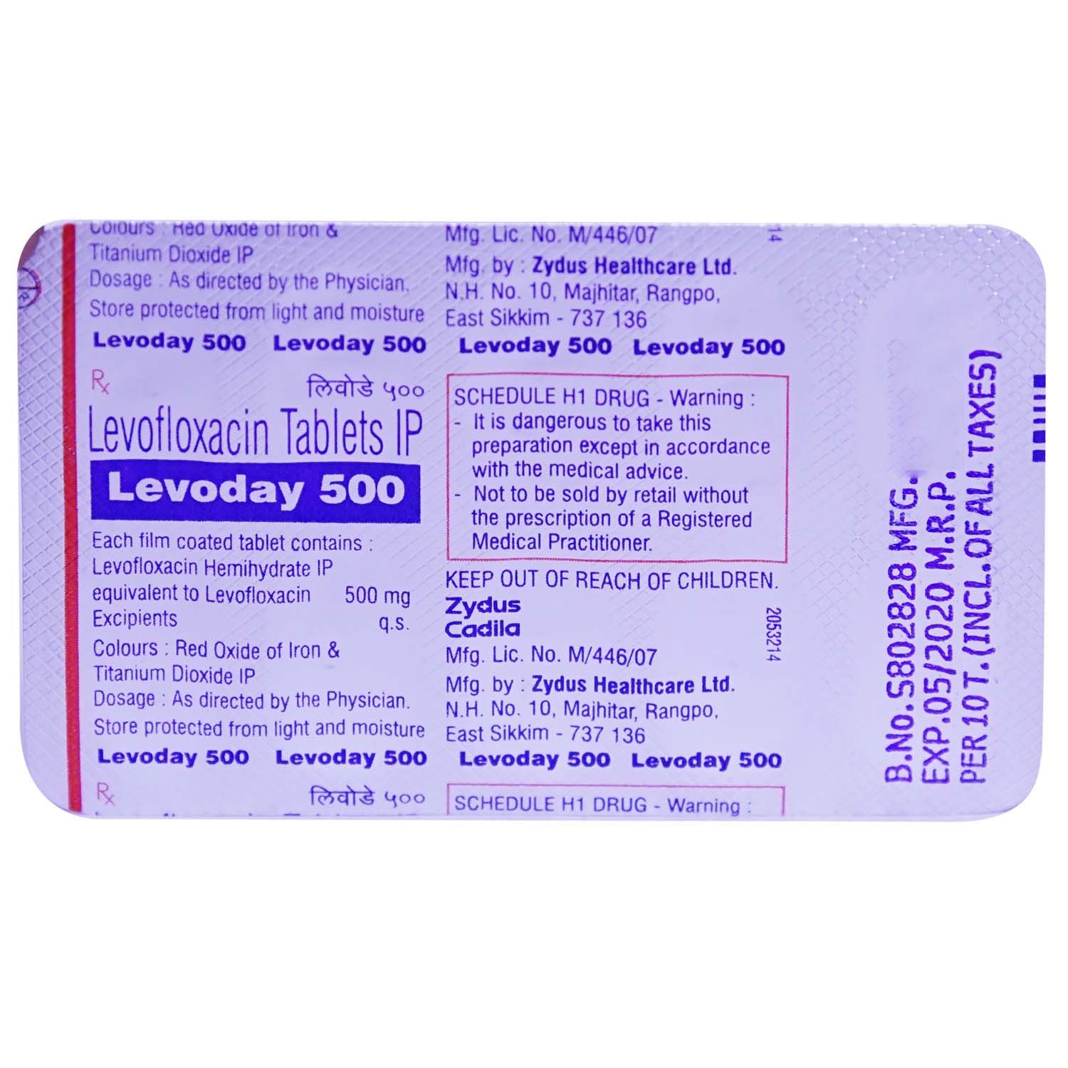 Levoday 500Mg Tablet 10's Price, Uses, Side Effects, Composition ...