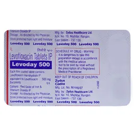 Levoday 500Mg Tablet | Uses, Side Effects, Price | Apollo Pharmacy