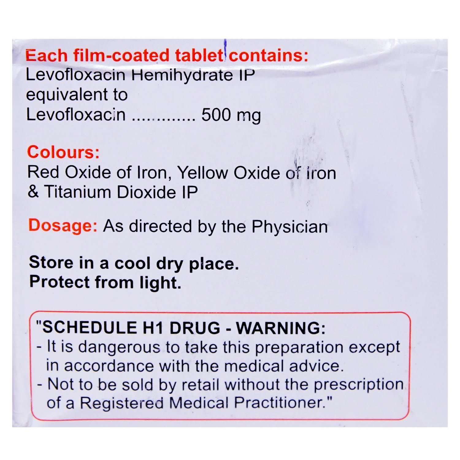 Levoquin 500 mg Tablet | Uses, Side Effects, Price | Apollo Pharmacy