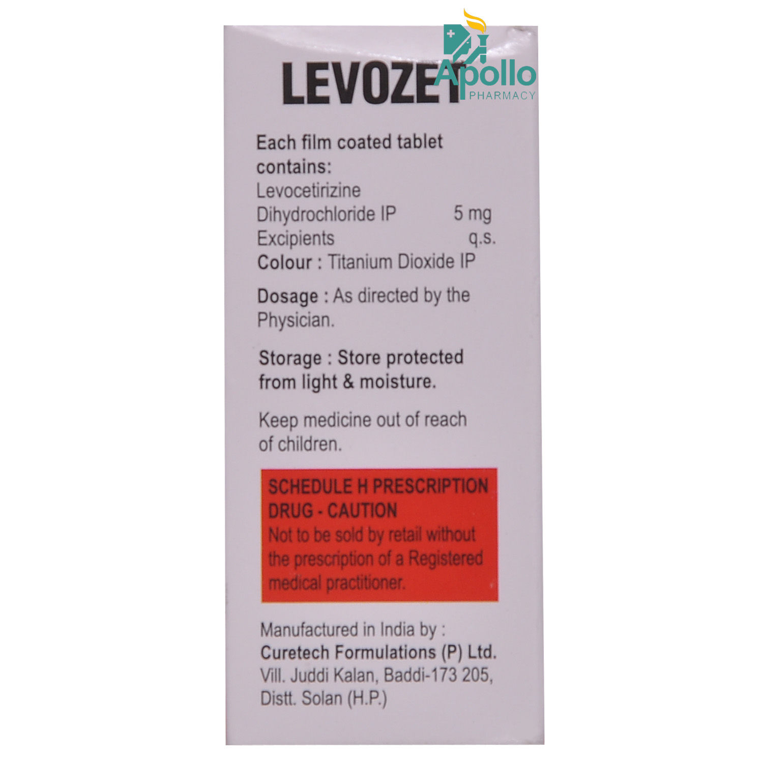 Levozet Tablet 10's Price, Uses, Side Effects, Composition - Apollo ...
