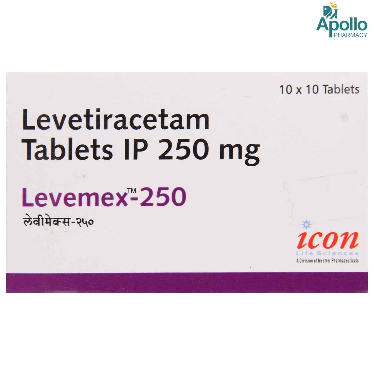 Levemex 250 Tablet | Uses, Side Effects, Price | Apollo Pharmacy