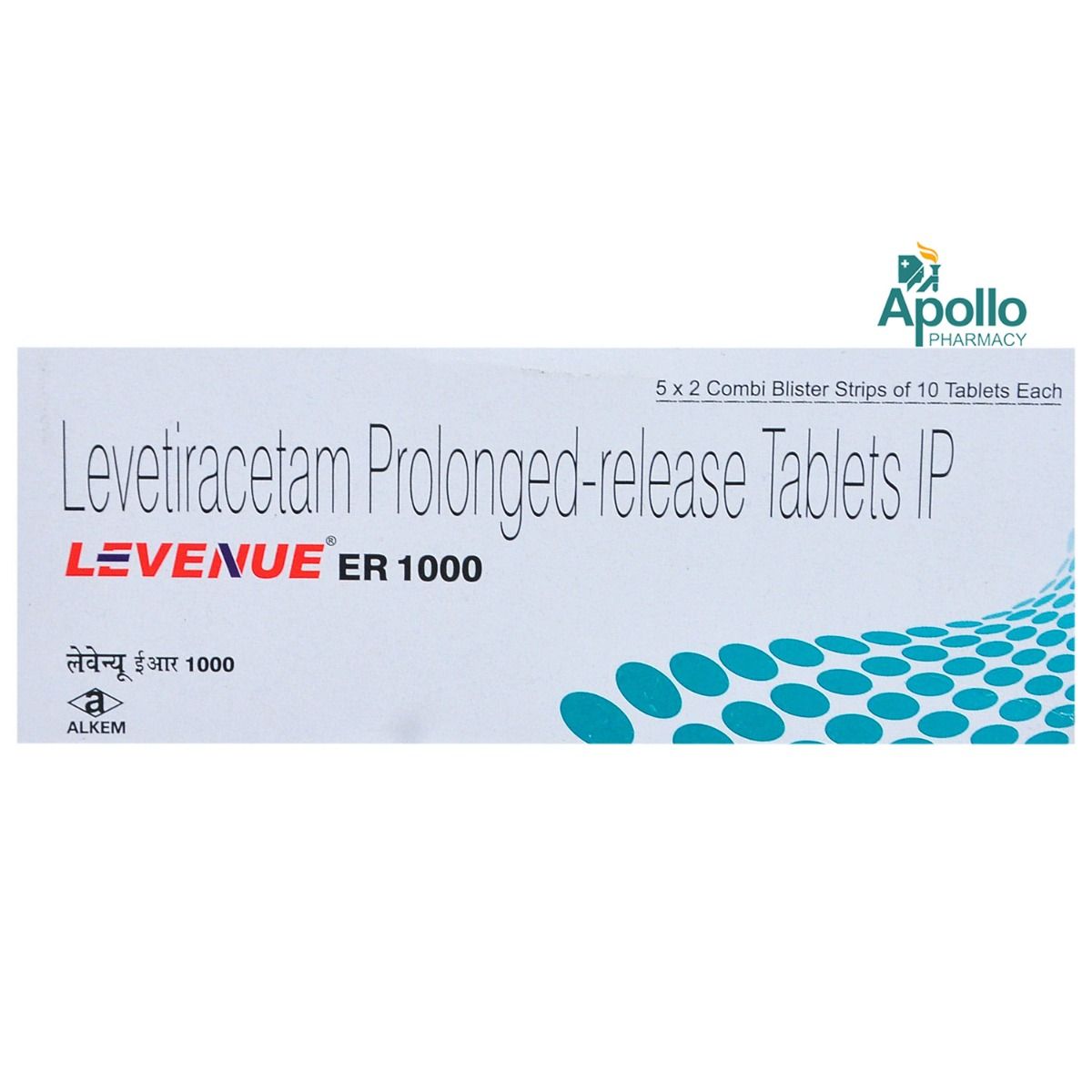LEVENUE ER 1000MG TABLET 10'S Price, Uses, Side Effects, Composition ...