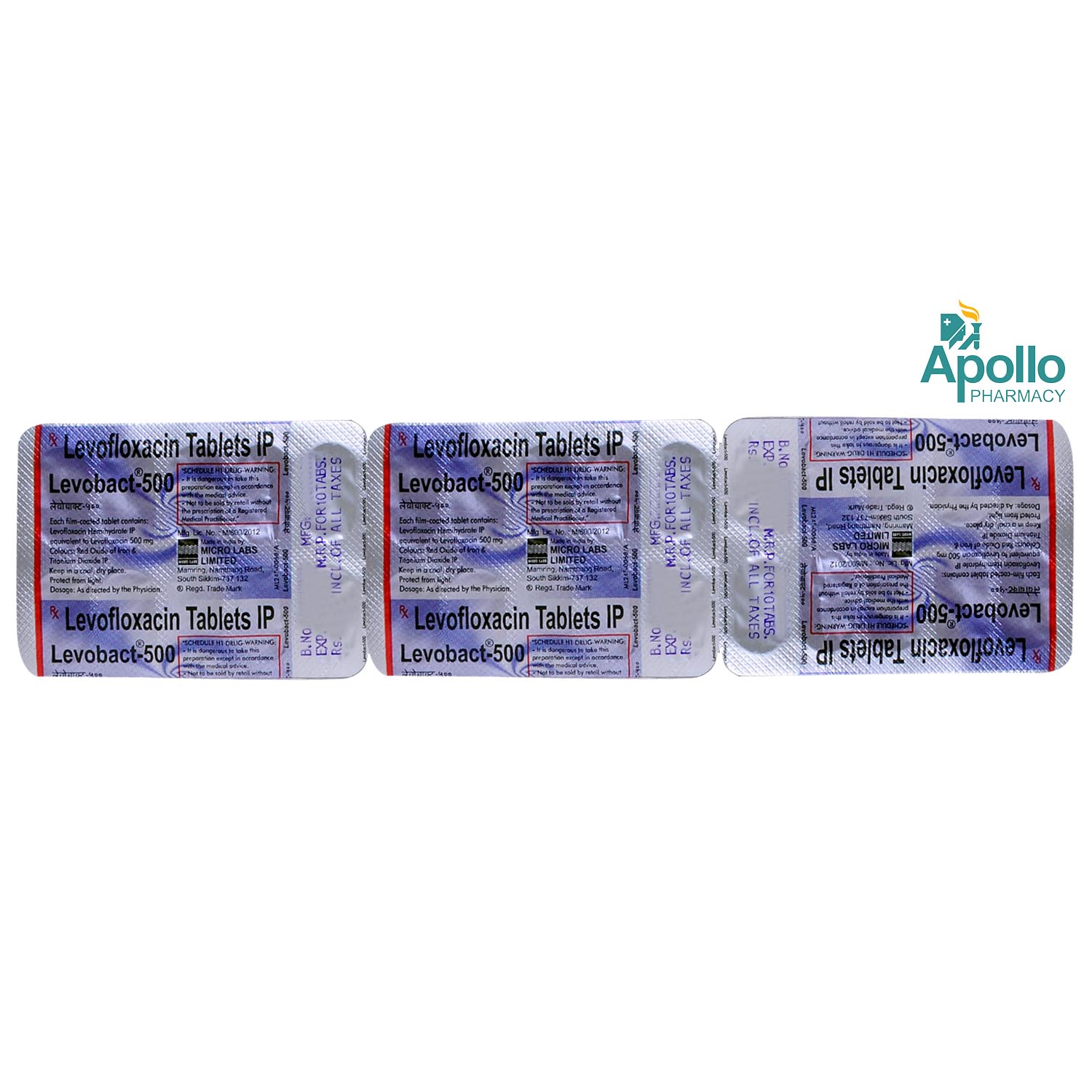 Levobact-500 Tablet | Uses, Side Effects, Price | Apollo Pharmacy