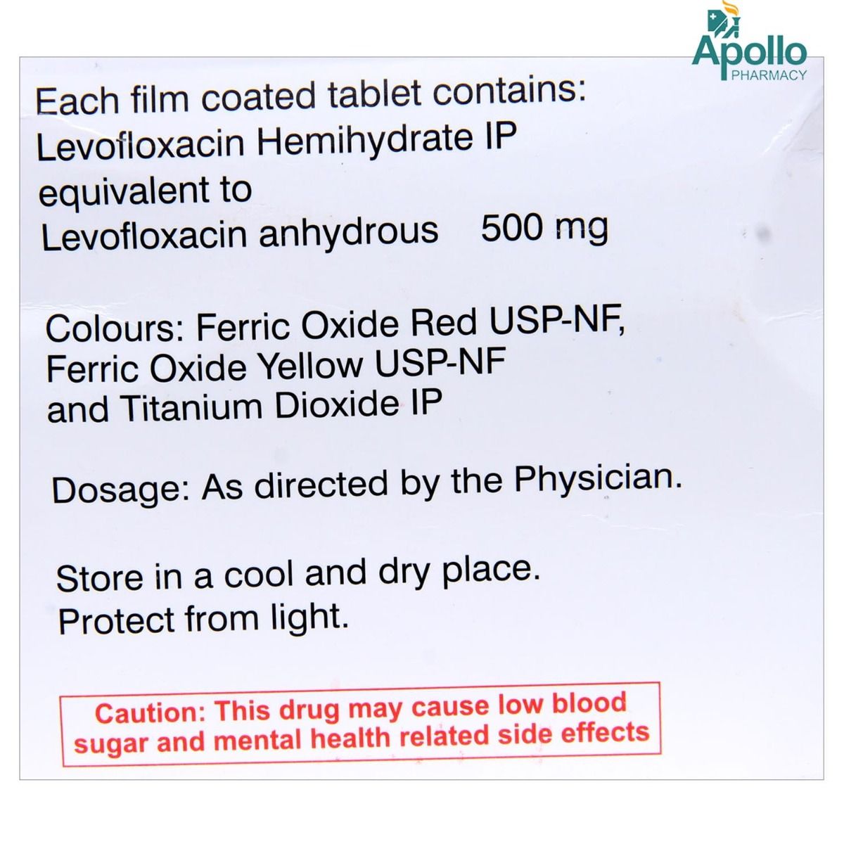Levomac 500 Tablet 10's Price, Uses, Side Effects, Composition - Apollo ...
