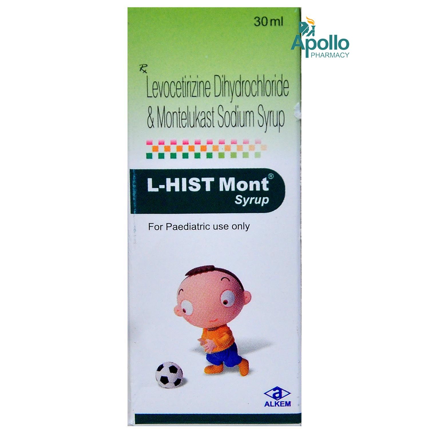 L-Hist Mont Syrup 30 ml Price, Uses, Side Effects, Composition - Apollo ...