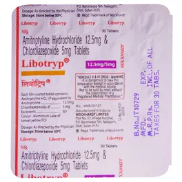 Libotryp 12.5 mg/5 mg Tablet | Uses, Side Effects, Price | Apollo Pharmacy