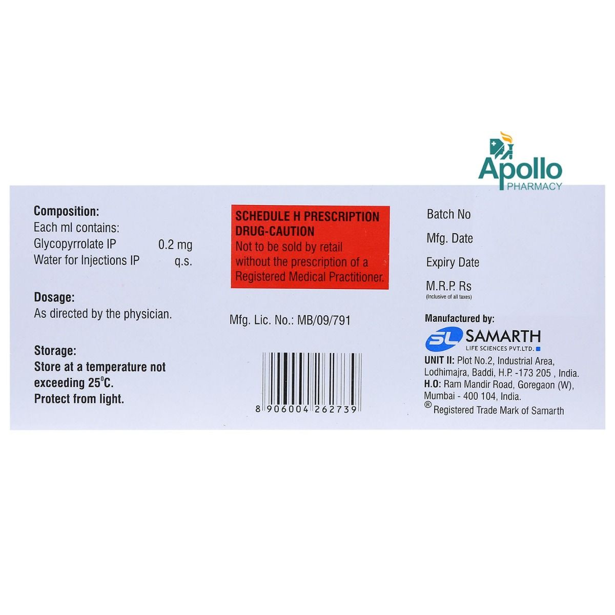 LICOLATE INJECTION 1ML Price, Uses, Side Effects, Composition - Apollo ...