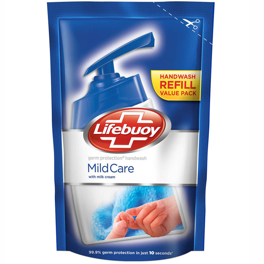 Lifebuoy Mild Care Germ Protection Handwash, 185 ml (Refill Pack) Price ...