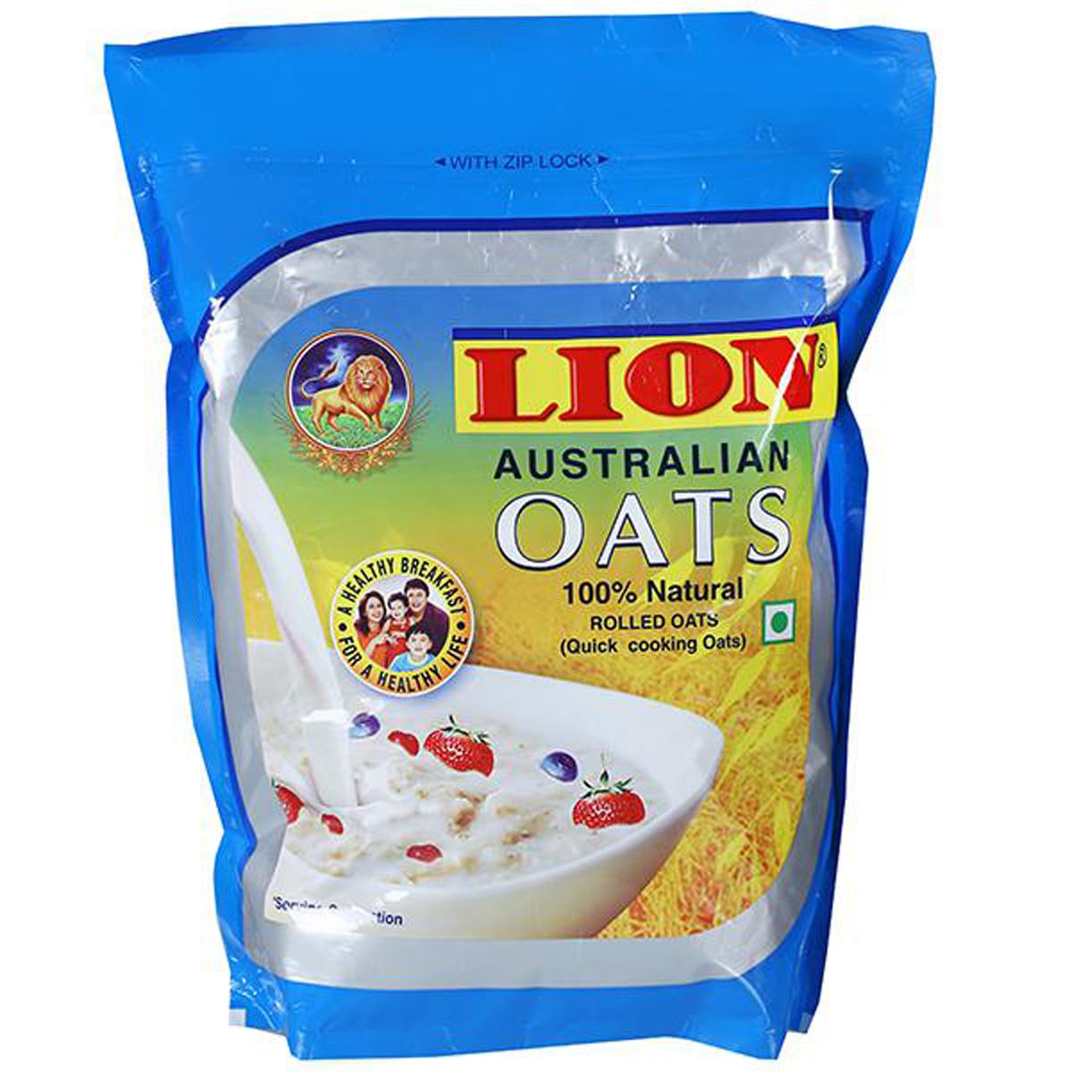 Buy Lion Australian Oats, 700 gm (500gm + 200gm Free) | 19 Minutes ...