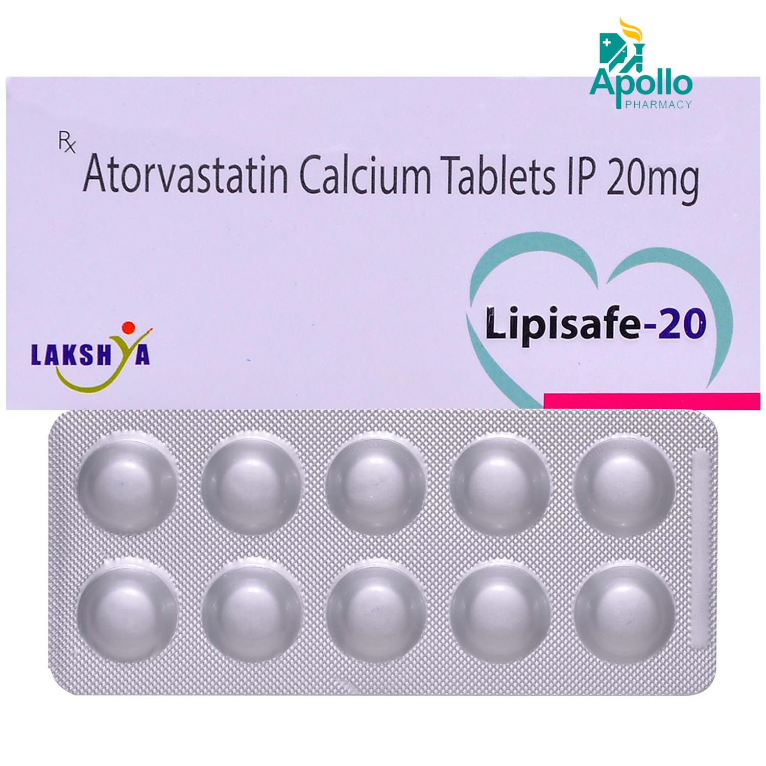 Lipisafe-20 Tablet | Uses, Side Effects, Price | Apollo Pharmacy