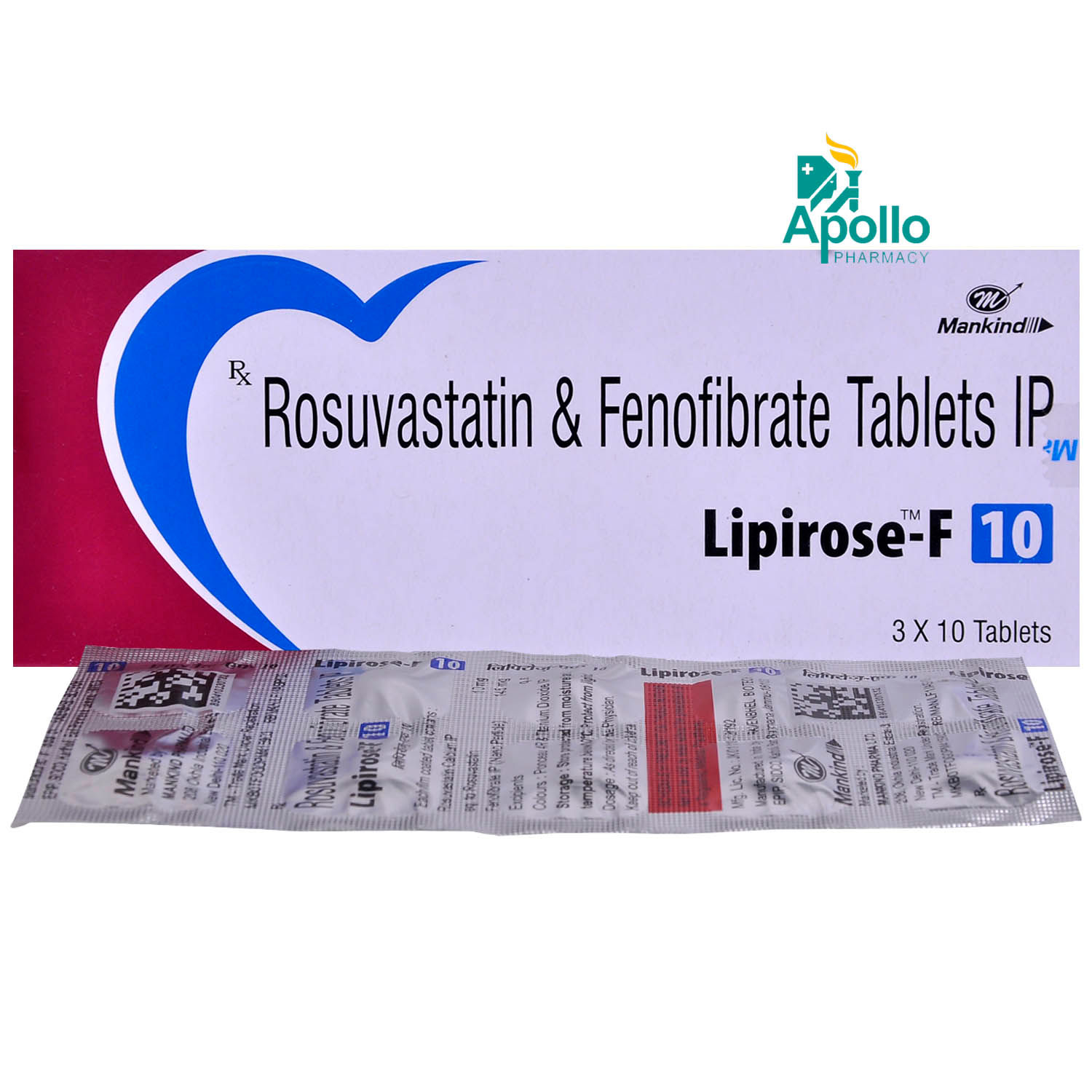 Lipirose-F 10 Tablet 10's Price, Uses, Side Effects, Composition ...