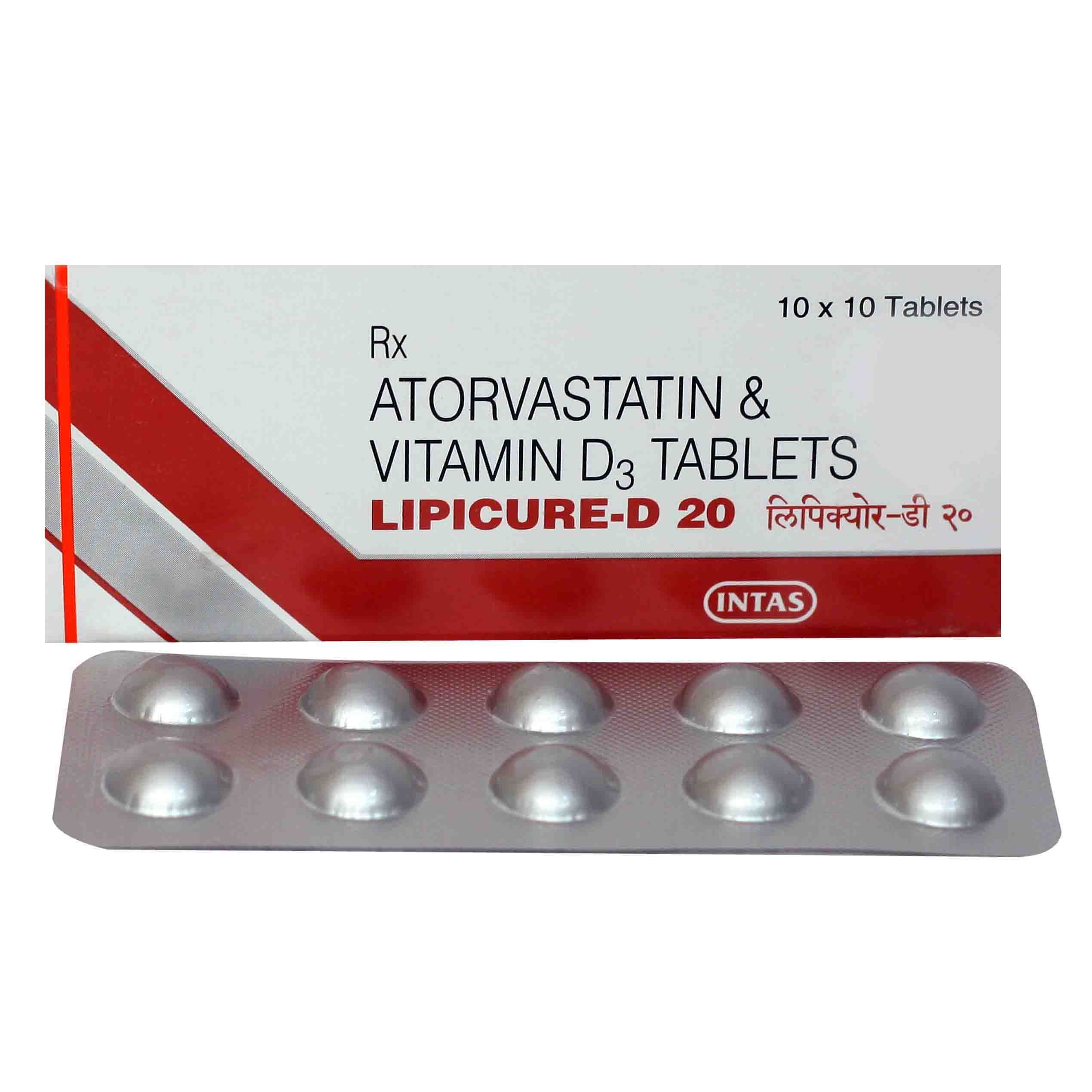 Lipicure-D 20 Tablet 10's Price, Uses, Side Effects, Composition ...