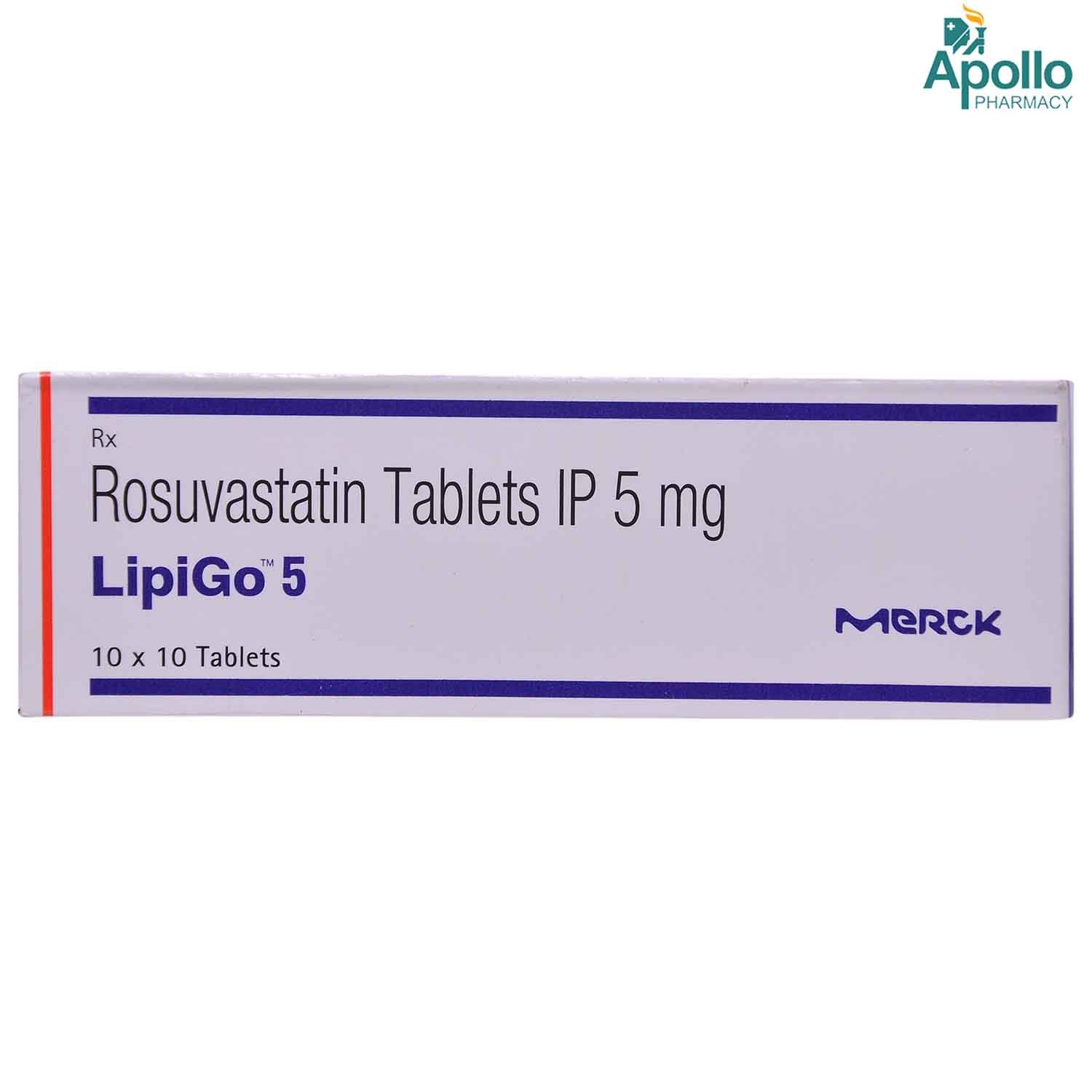 Lipigo 5 mg Tablet | Uses, Side Effects, Price | Apollo Pharmacy
