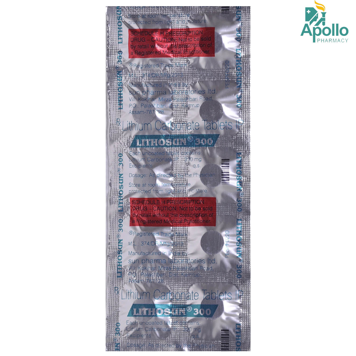 Lithosun 300 Tablet 10's Price, Uses, Side Effects, Composition ...