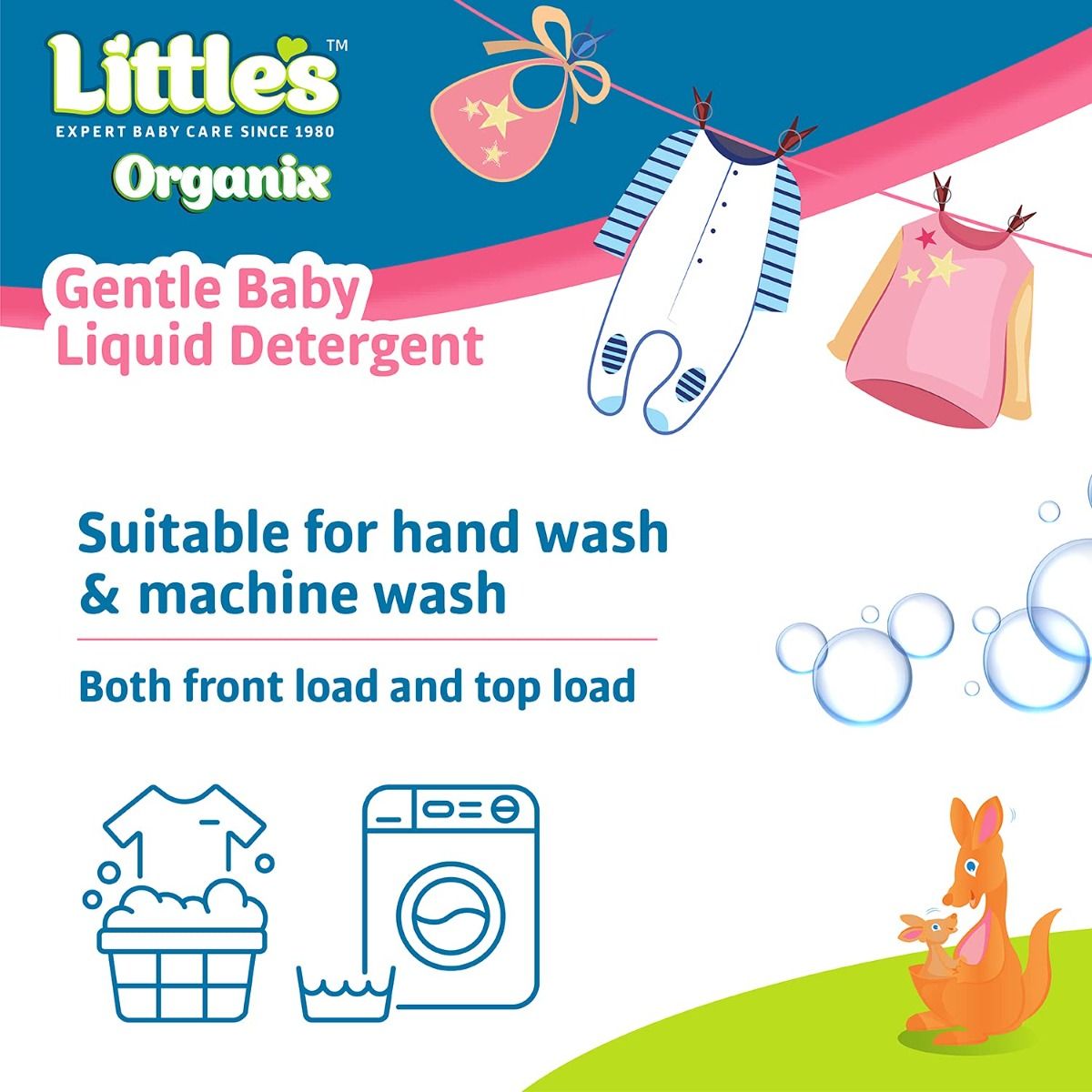 Little's Organix Gentle Baby Liquid Detergent, 1 Litre Price, Uses ...