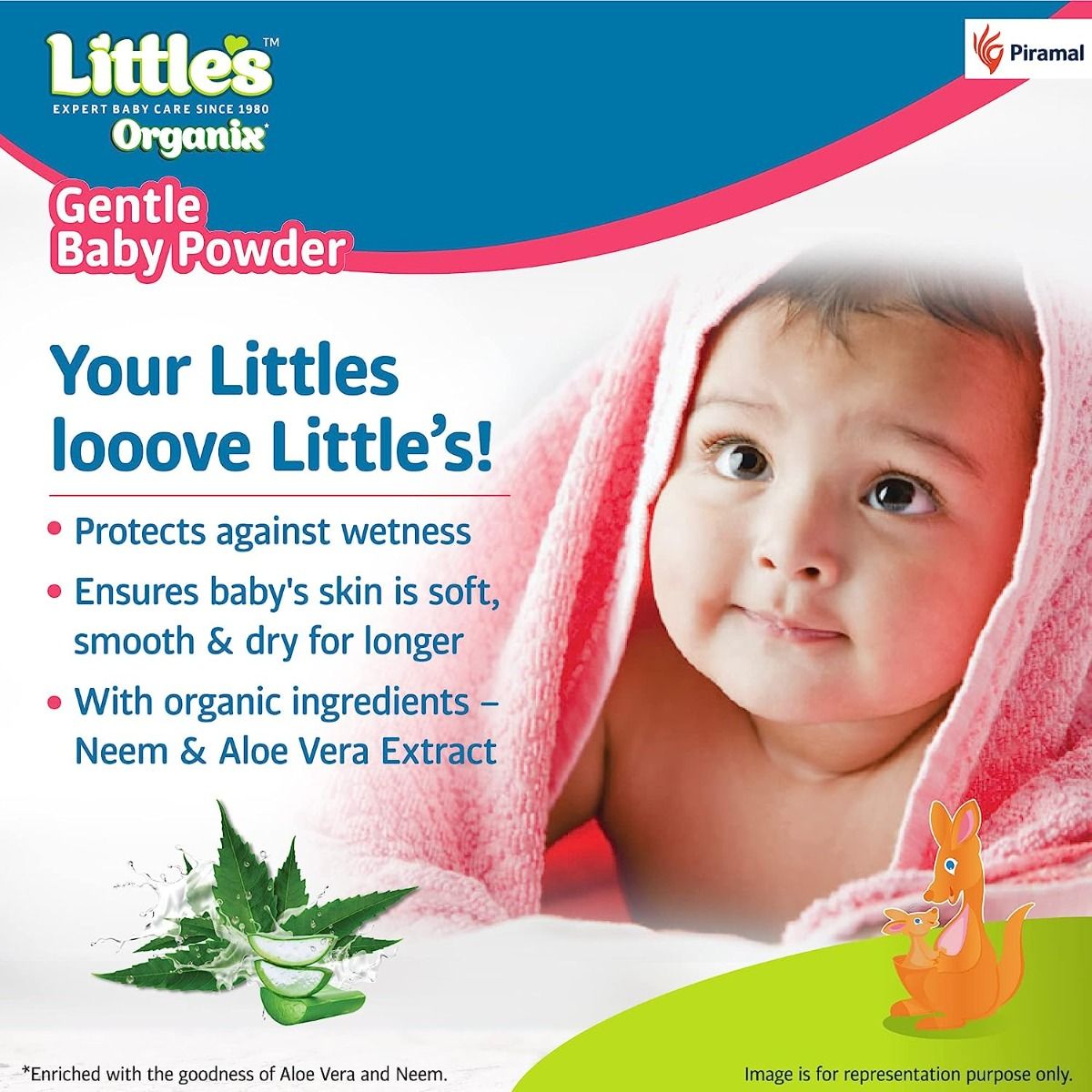 Little's Organix Gentle Baby Powder, 400 gm Price, Uses, Side Effects ...