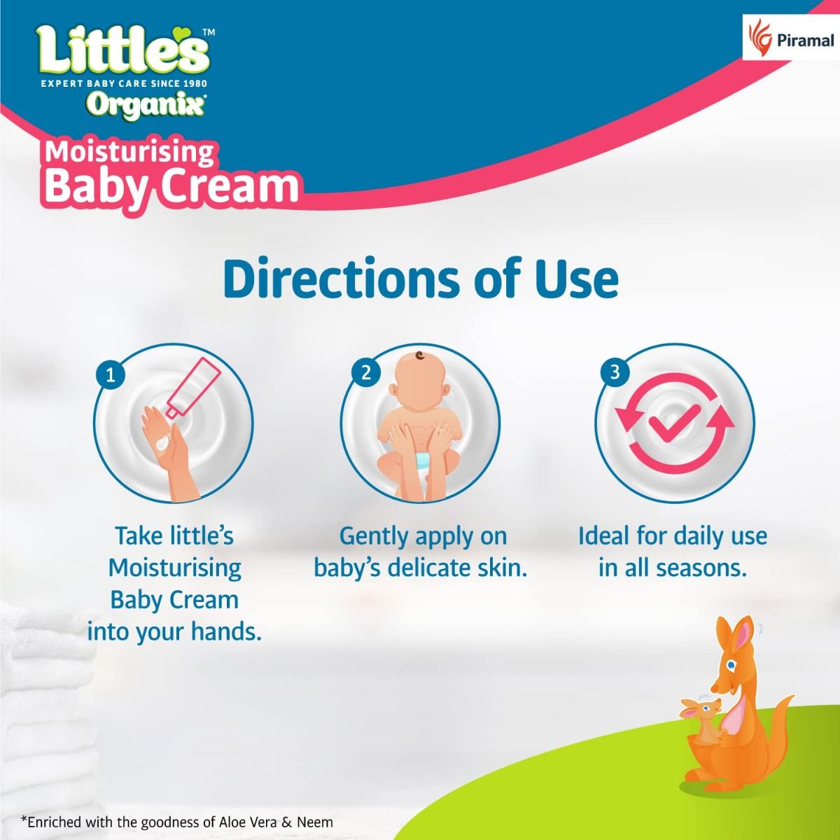 Little's Organix Moisturising Baby Cream, 200 gm Price, Uses, Side ...