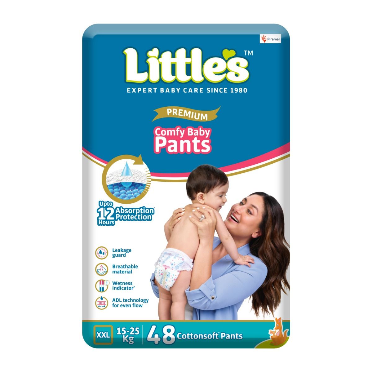 Buy Little's Premium Comfy Baby Diaper Pants XXL, 48 Count | 19 Minutes ...