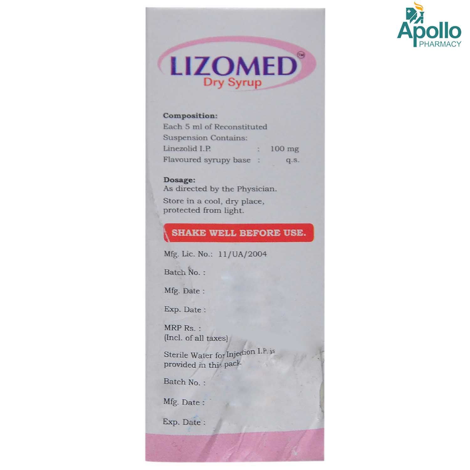 Lizomed Dry Syrup 30 ml Price, Uses, Side Effects, Composition - Apollo ...