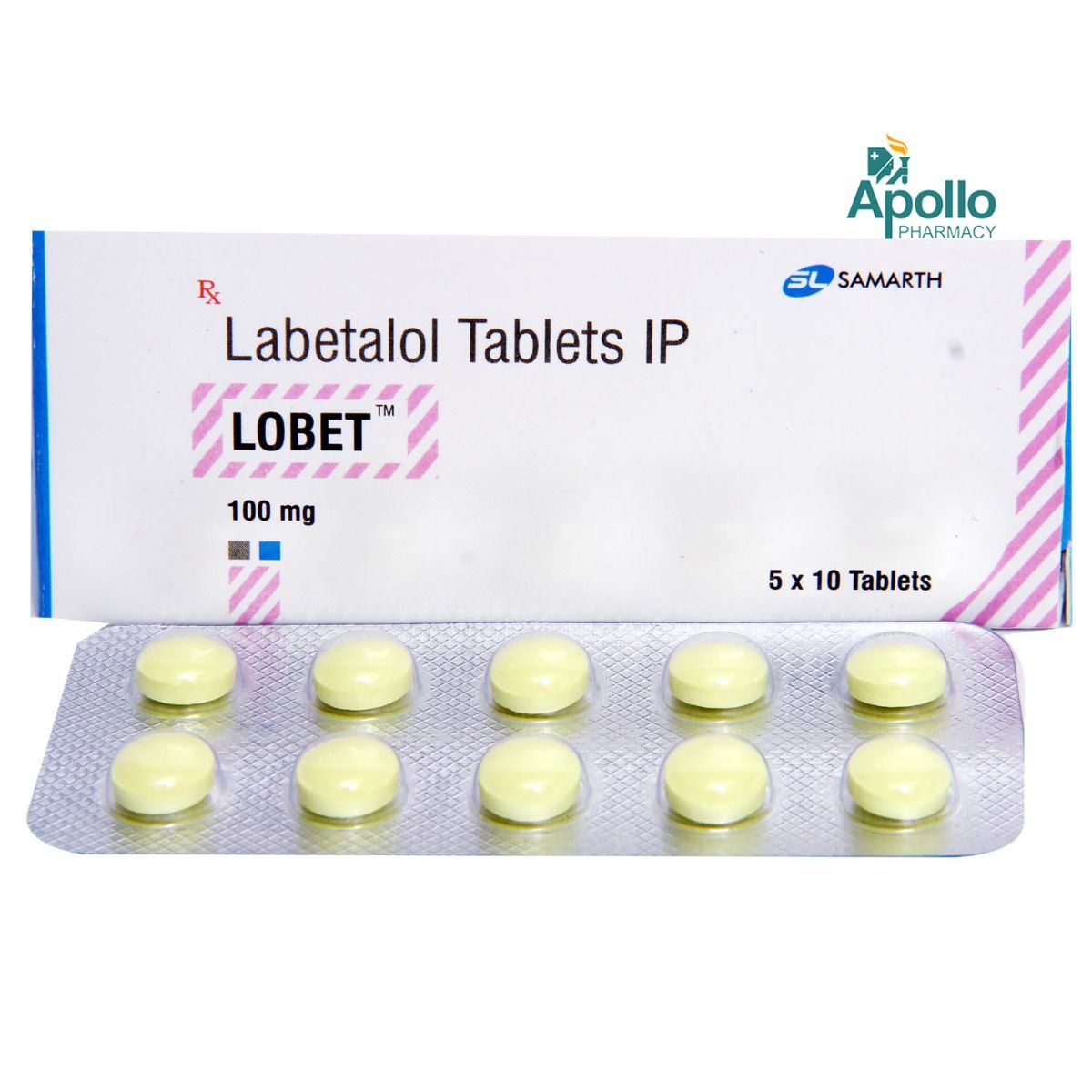 Lobet 100 mg Tablet 10's Price, Uses, Side Effects, Composition ...