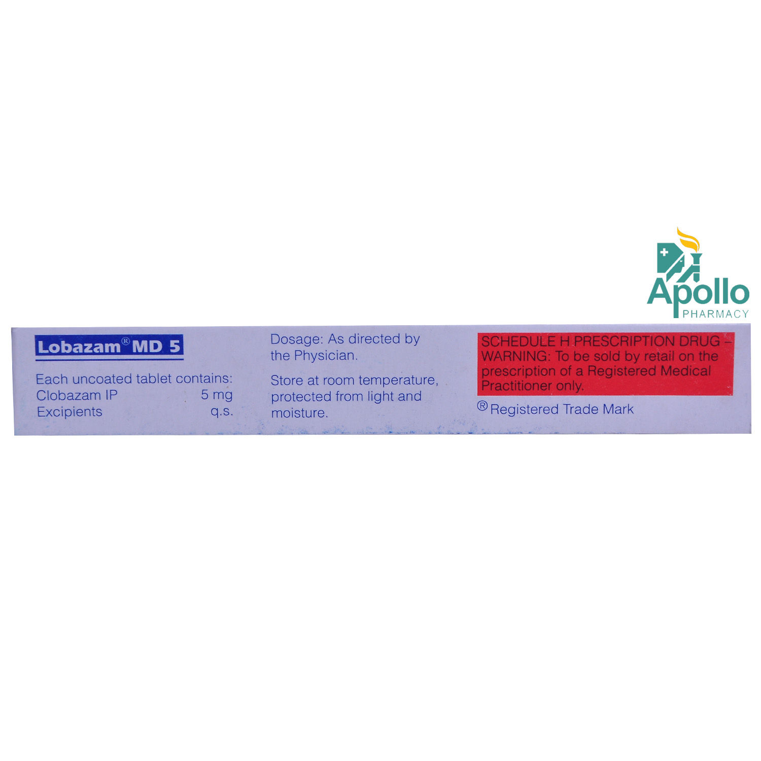 Lobazam MD 5 Tablet 10's Price, Uses, Side Effects, Composition ...