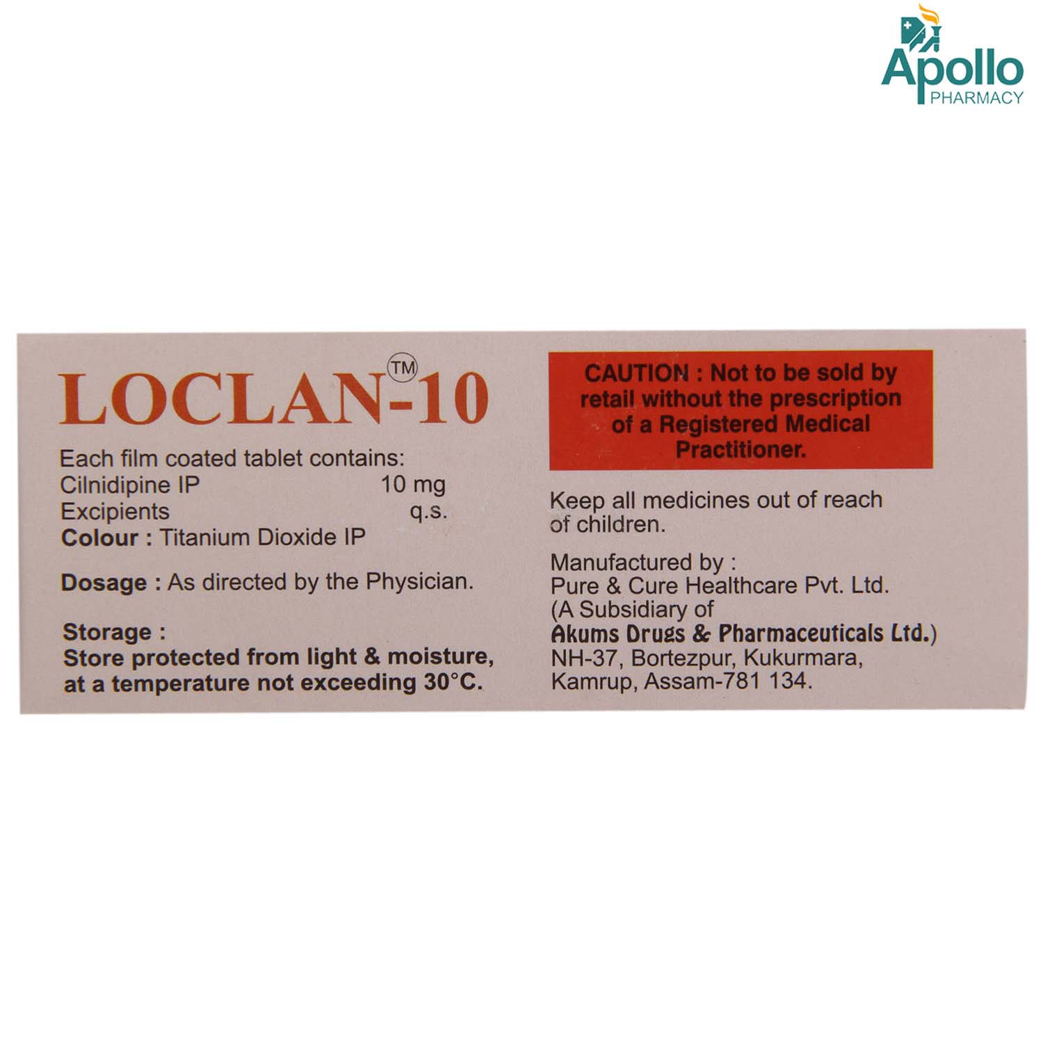 Loclan-10 Tablet 10's Price, Uses, Side Effects, Composition - Apollo ...