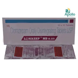 Lonazep MD 0.25 Tablet | Uses, Side Effects, Price | Apollo Pharmacy