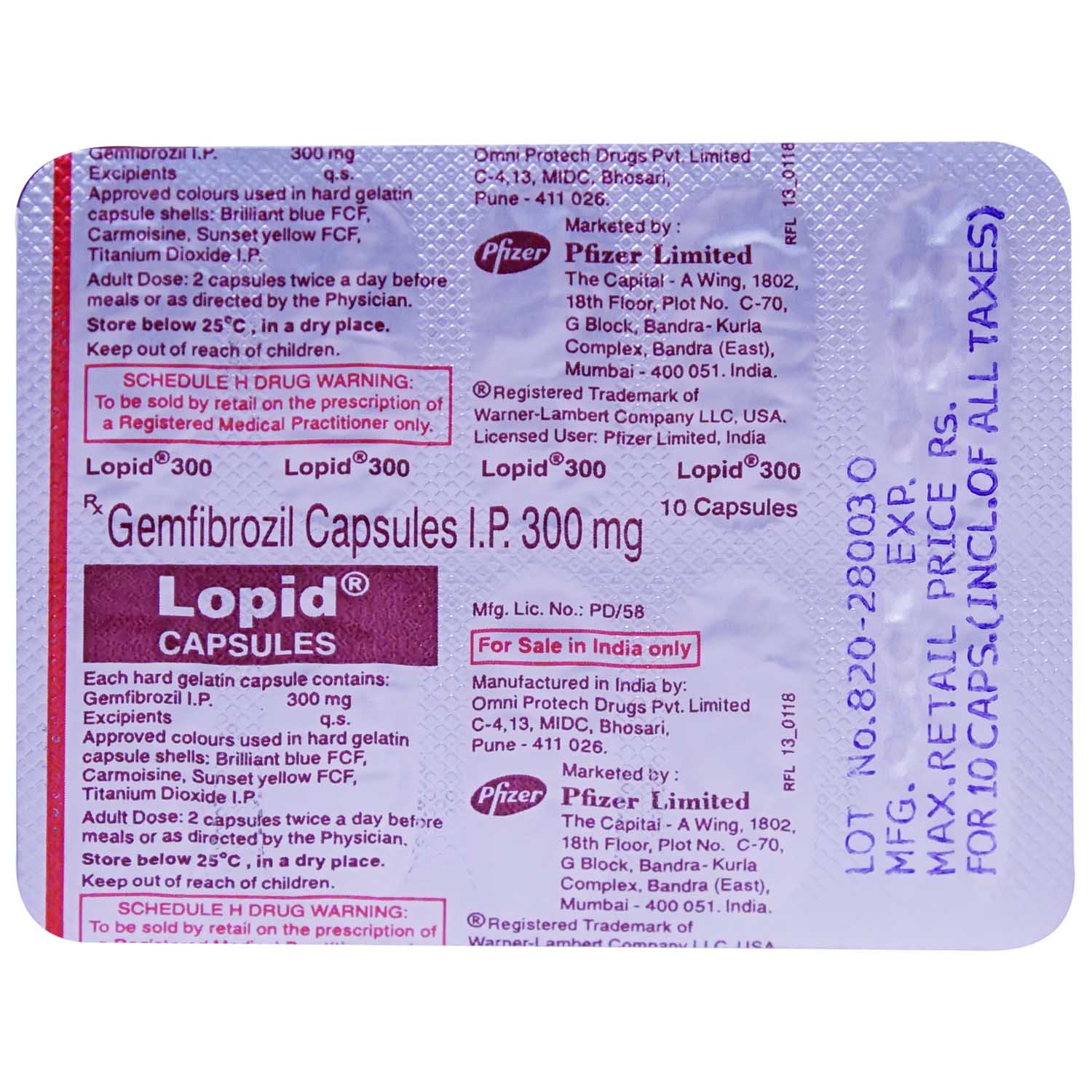 Lopid Capsule | Uses, Side Effects, Price | Apollo Pharmacy