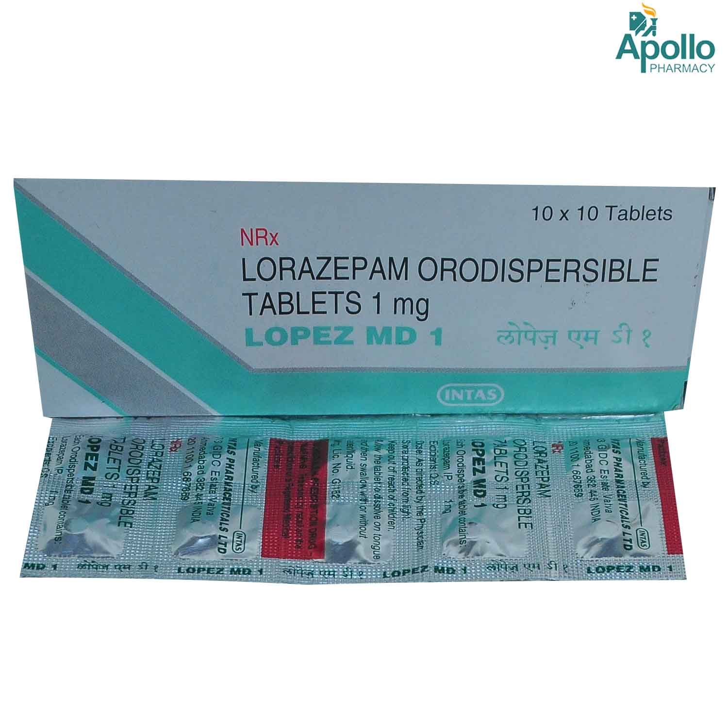 Lopez MD 1 Tablet 10's Price, Uses, Side Effects, Composition - Apollo ...
