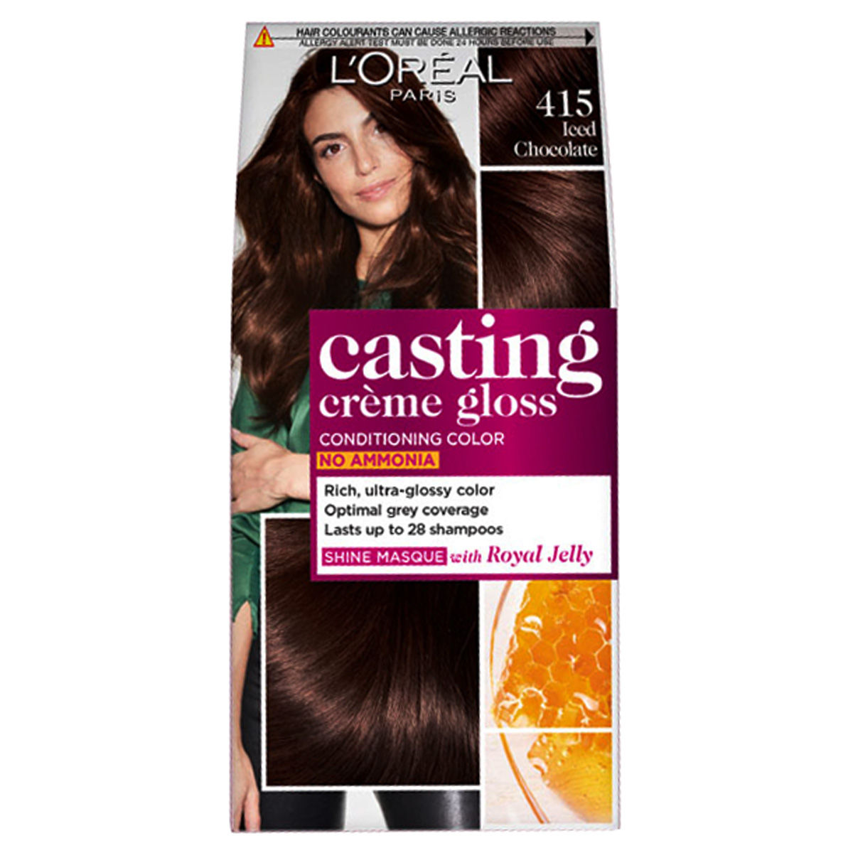 Buy L'Oreal Paris Casting Creme Gloss Hair Color - 415 Iced Chocolate ...
