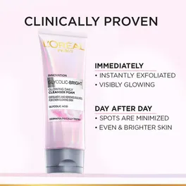 Buy Loreal Paris Glycolic Bright Glowing Foam Cleanser, 50 ml | 19 ...