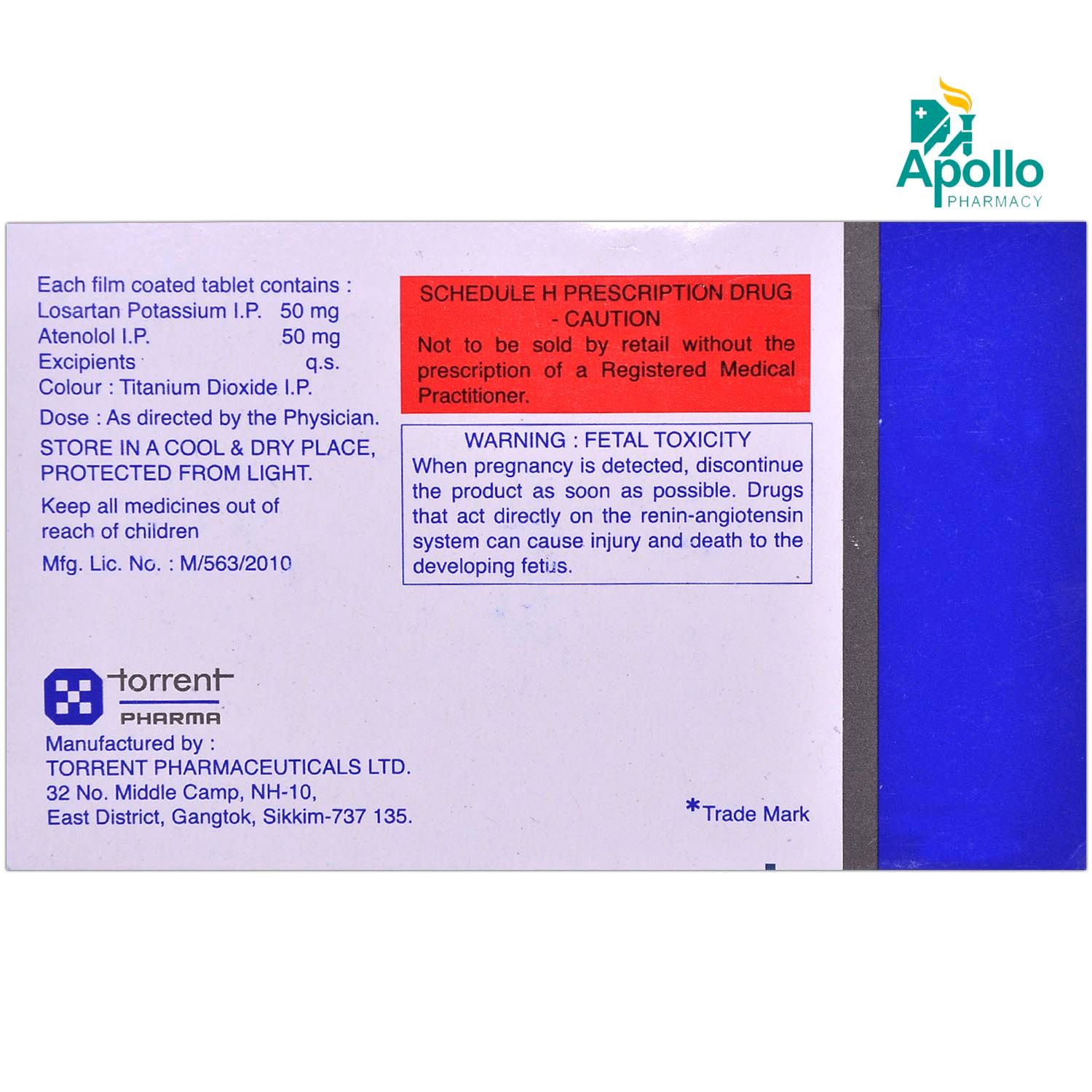 Losar-Beta Tablet 15's Price, Uses, Side Effects, Composition - Apollo ...