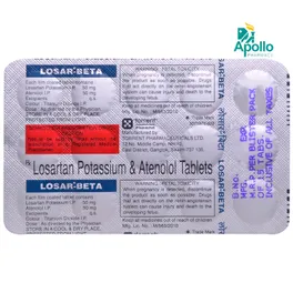 Losar-Beta Tablet | Uses, Side Effects, Price | Apollo Pharmacy