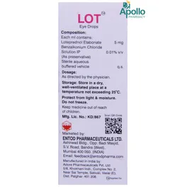 Lot Eye Drops 5 ml | Uses, Side Effects, Price | Apollo Pharmacy