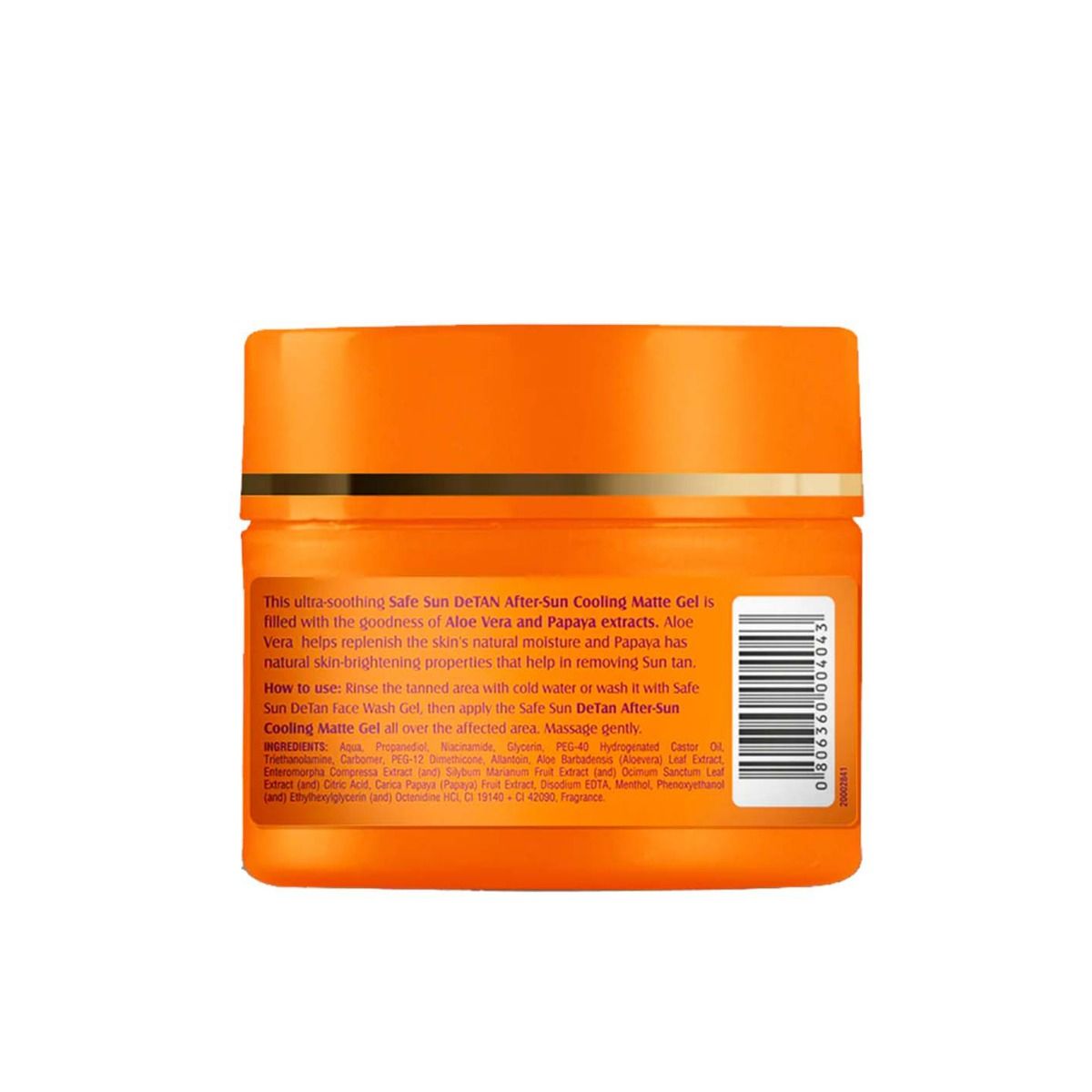 Lotus Herbals Safe Sun Detan After Sun Aloevera And Papaya Cooling Matte