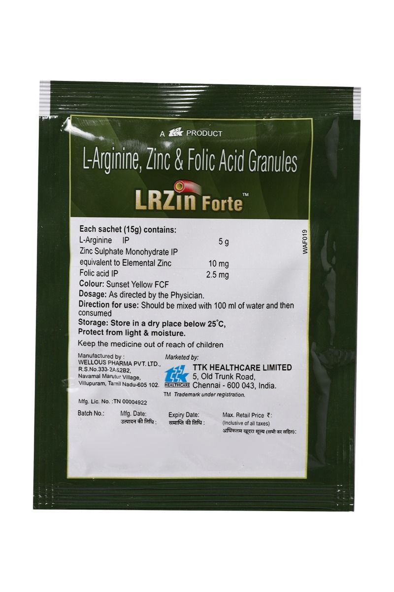 Lrzin Forte SF Orange Flavour Granules 15 gm Price, Uses, Side Effects ...