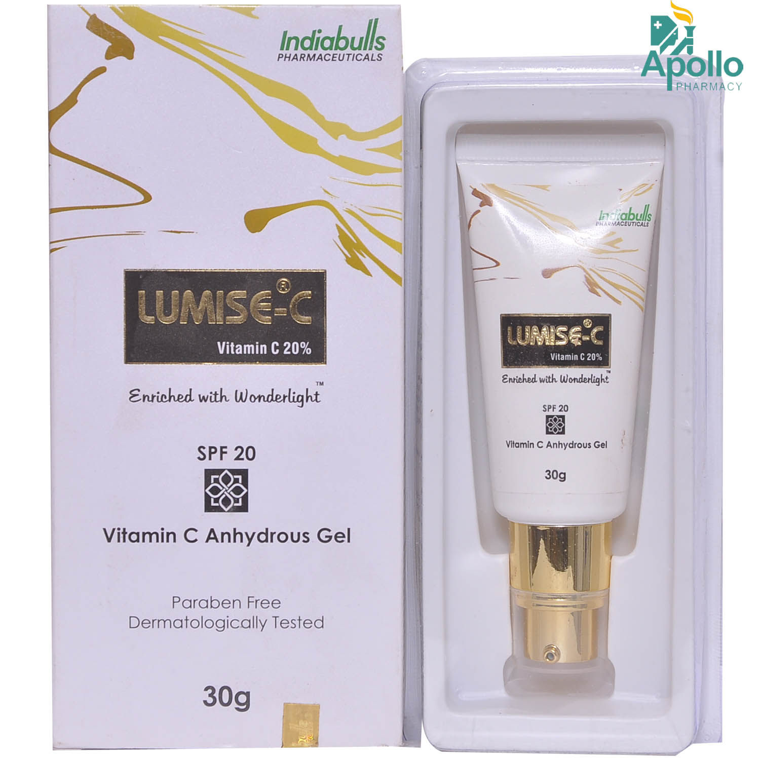 Lumise-C SPF 20 Gel | Uses, Side Effects, Price | Apollo Pharmacy