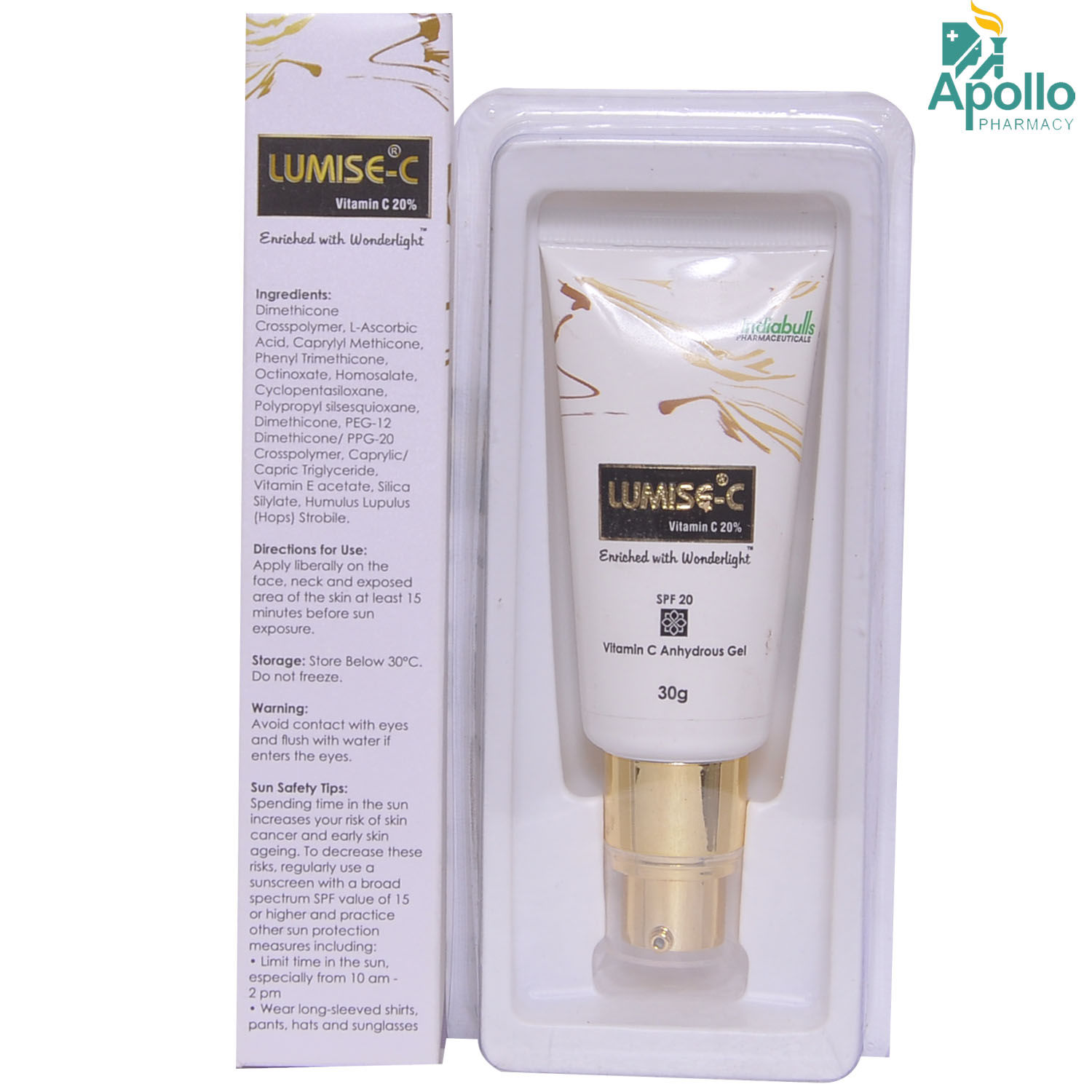 Lumise-C SPF 20 Gel 30 gm Price, Uses, Side Effects, Composition ...