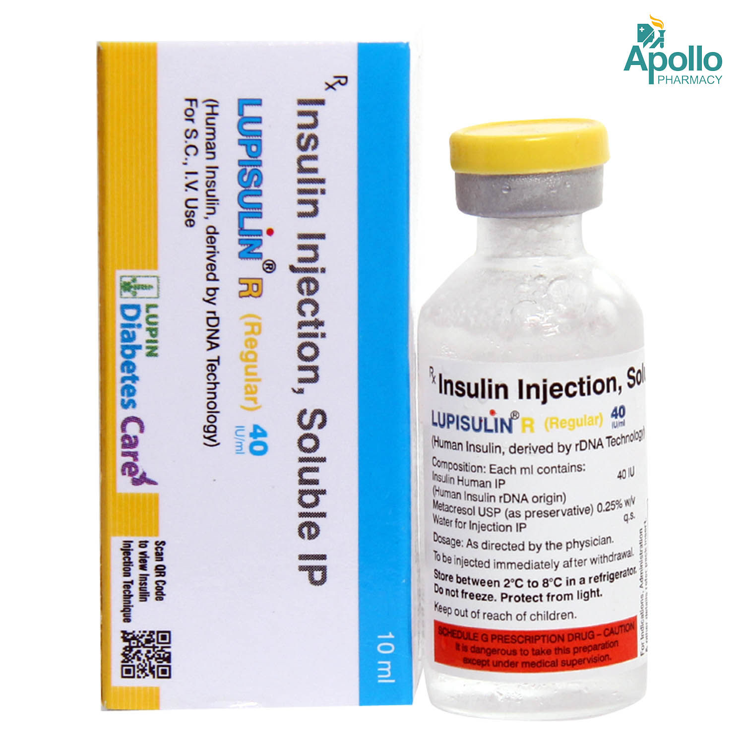 Lupisulin R 40IU/ml Solution for Injection | Uses, Side Effects, Price ...