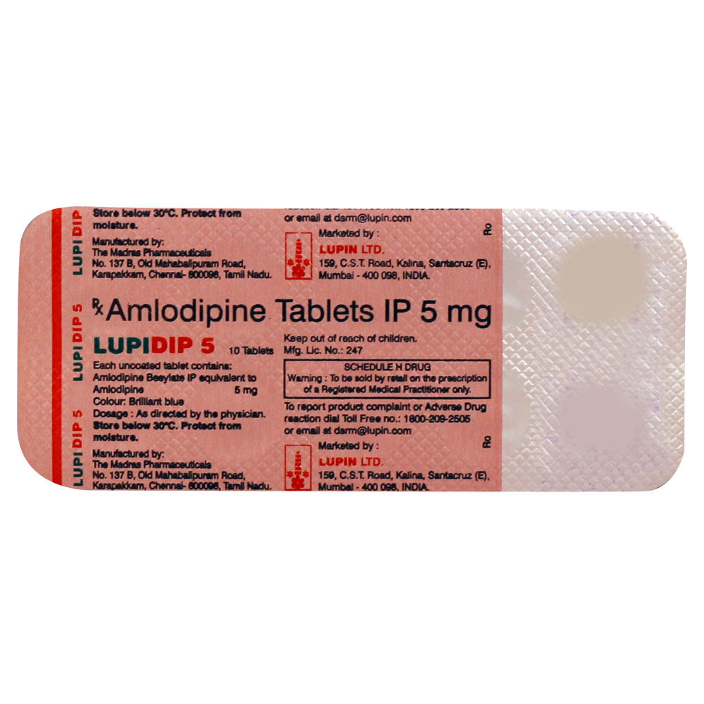 Lupidip 5 Tablet 10's Price, Uses, Side Effects, Composition - Apollo ...